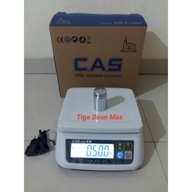 Jual Timbangan Meja Digital CAS SW-II / Timbangan Duduk Digital CAS SW-II Kapasitas 3kg/6kg/15kg ...