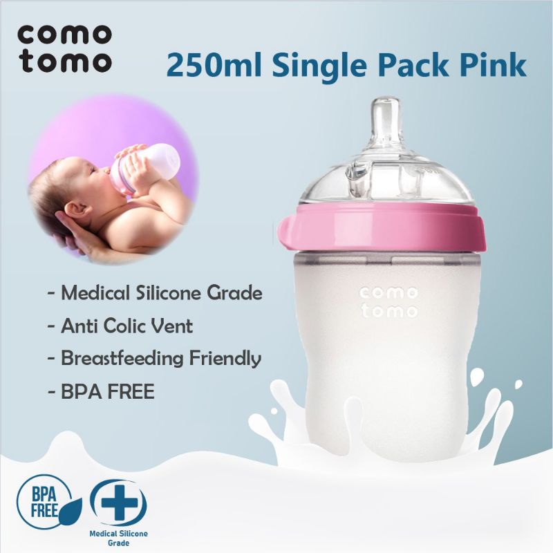 Jual Comotomo Baby Bottle 250 ml / Botol Bayi Comotomo | Shopee Indonesia