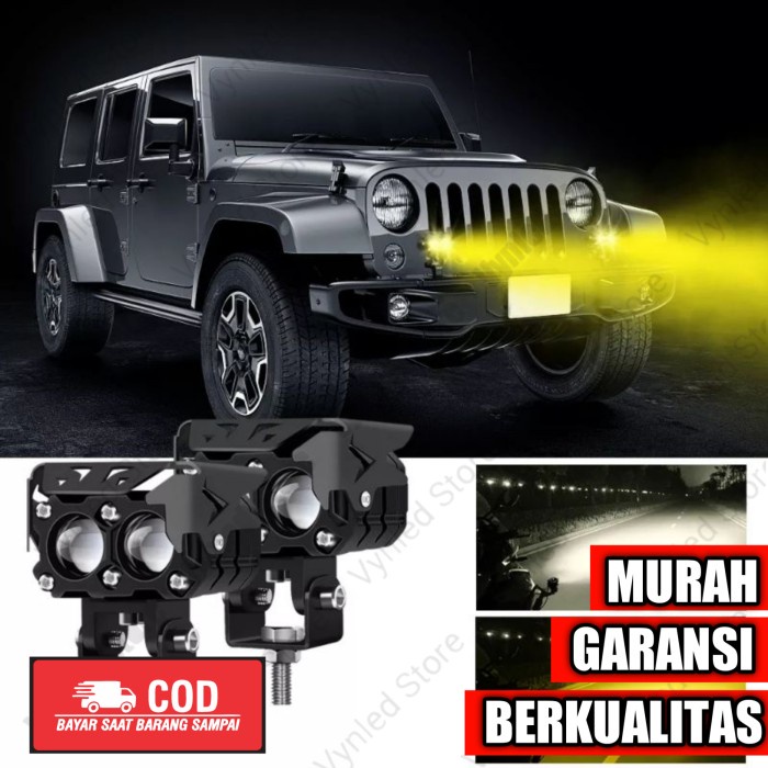 Jual LAMPU TEMBAK SOROT MOTOR MOBIL 2 LED LASER GUN SUPER TERANG 50 ...