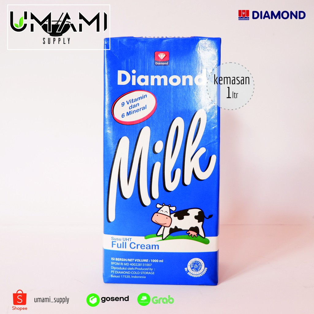 Jual Diamond - Susu UHT Full Cream - 1ltr | Shopee Indonesia