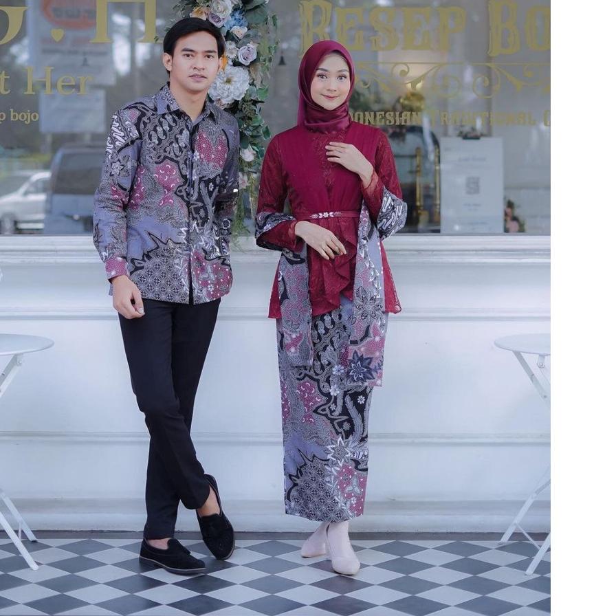 Jual Big Sale - Baju Batik Couple Kebaya Brokat Modern, Batik Kebaya ...