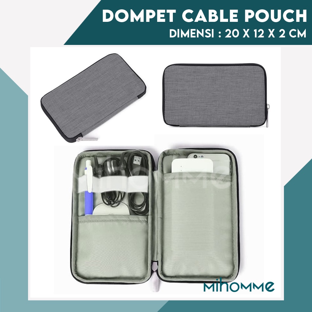 Jual Dompet Travel Cable Pouch Charger Organizer Bag Penyimpanan Kabel ...