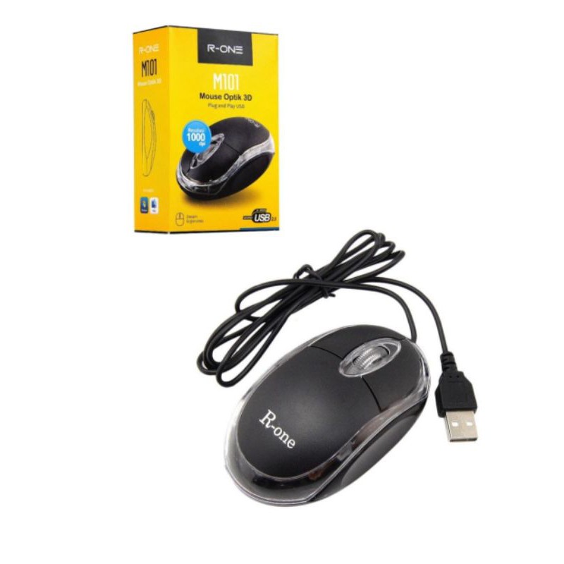 Jual MOUSE USB R-ONE M101 / MOUSE KABEL | Shopee Indonesia