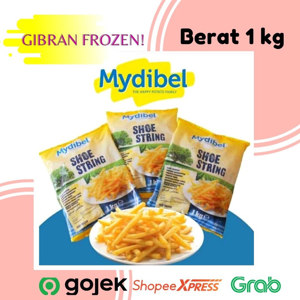 Jual Agen Kentang Beku Shoestring Mydibel My dibel French Fries 1 Kg ...