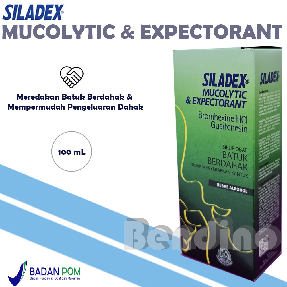 Jual SILADEX MUCOLYTIC & EXPECTORANT Obat Batuk Berdahak 30 60 100 ml ...