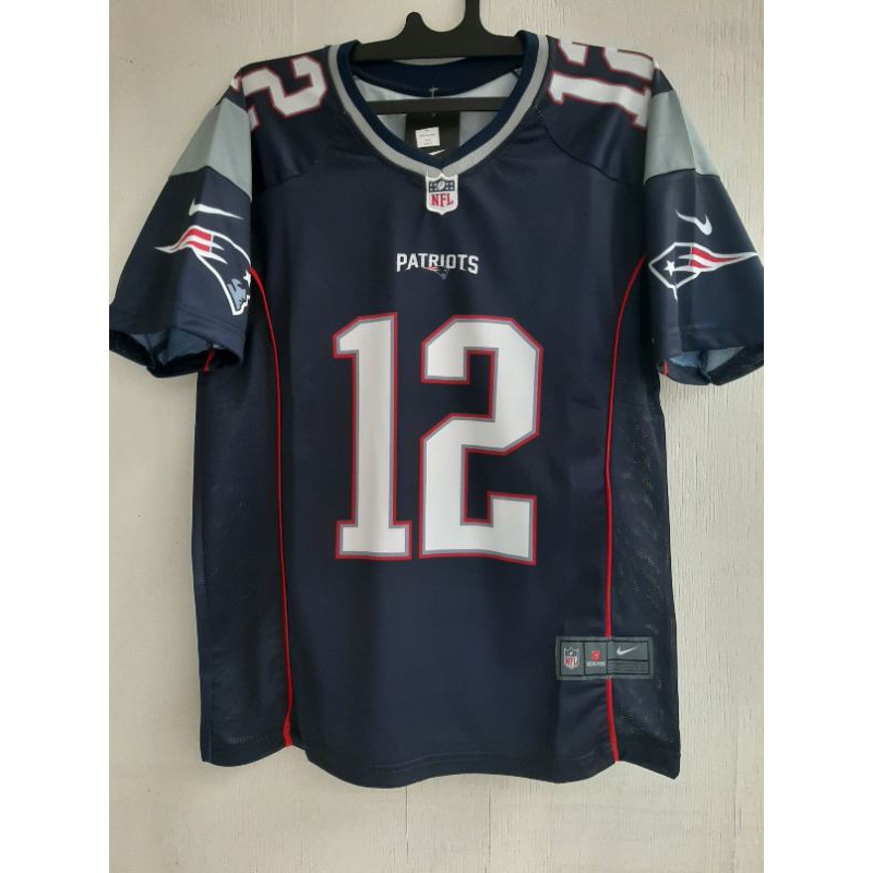 Jual NFL JERSEY #12 tom brady navy | Shopee Indonesia
