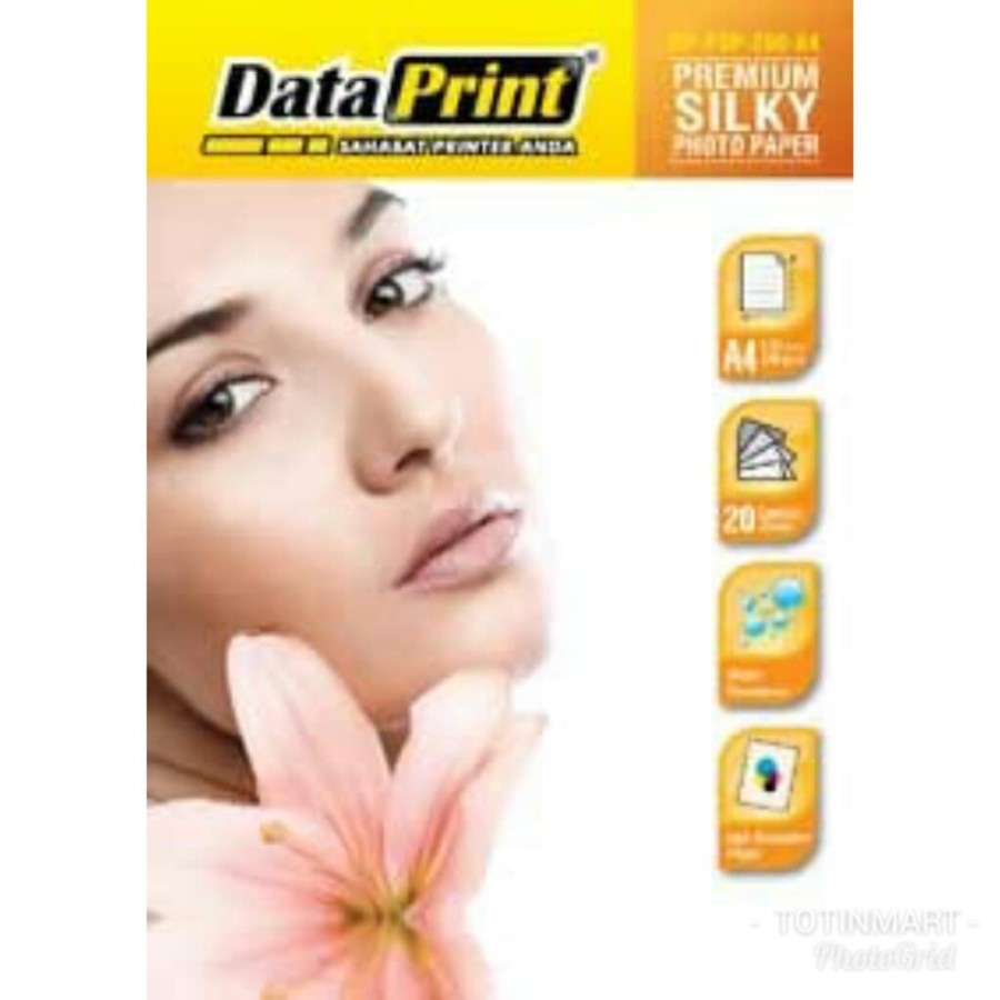 Jual KERTAS DATA PRINT SILKY 260 A4 | Shopee Indonesia