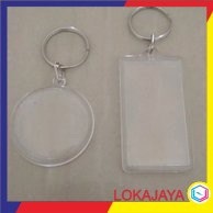 Jual 50 pcs Bahan Gantungan Kunci Akrilik Insert Paper 2 Sisi bulat dan ...