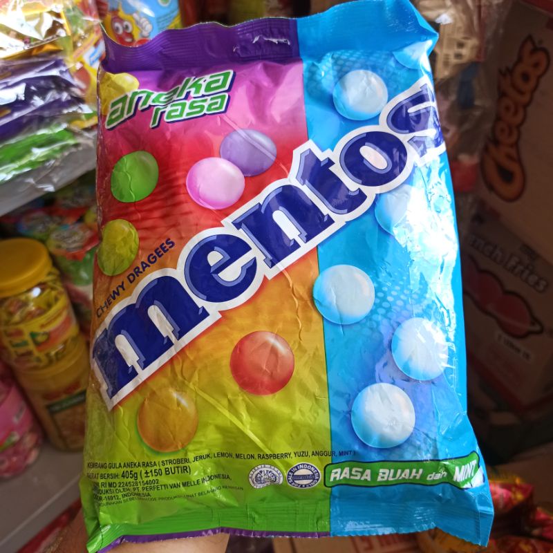 Jual Permen Mentos Rasa Buah Dan Mint Assorted 150 Butir | Shopee Indonesia