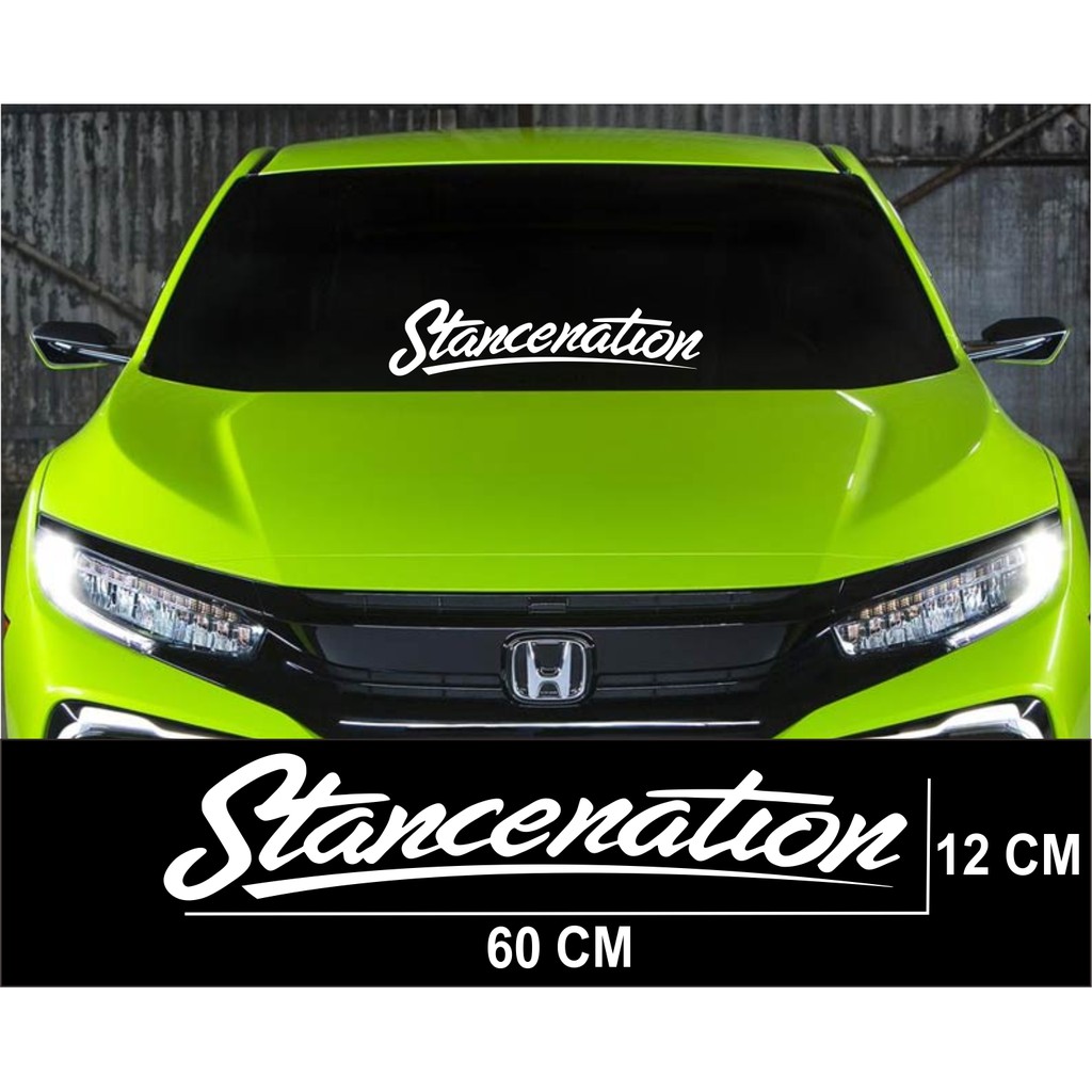 Jual Cutting sticker mobil sticker kaca depan Tulisan Stancenation ...