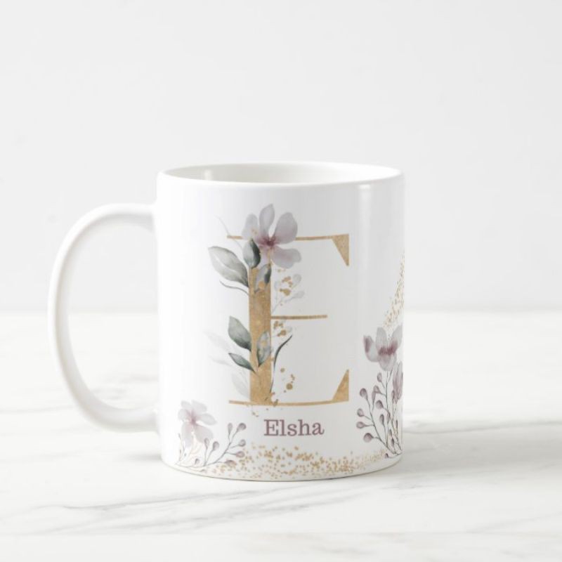 Jual Souvenir Hadiah Mug Cangkir Custom Inisial Nama Tulisan Desain ...