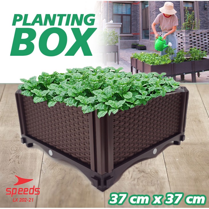 Jual SPEEDS Planting Box 37x37cm Tanaman Plastik Pot Bunga Planter ...