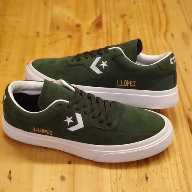 Jual Sepatu Converse Louie Lopez Army Green Premium Original | Shopee ...