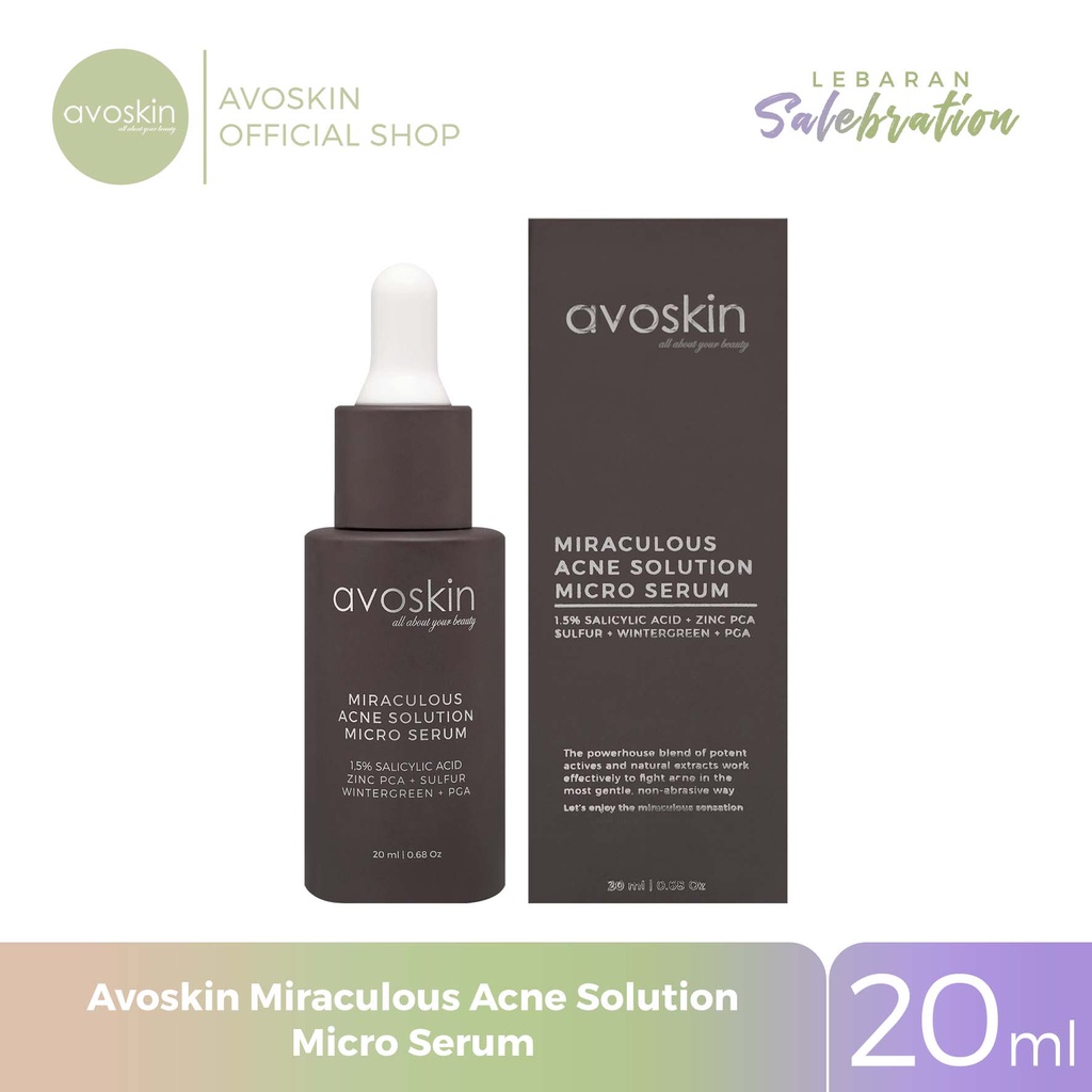 Jual DC Avoskin Miraculous Acne Solution Micro Serum (20ml) | Shopee Indonesia