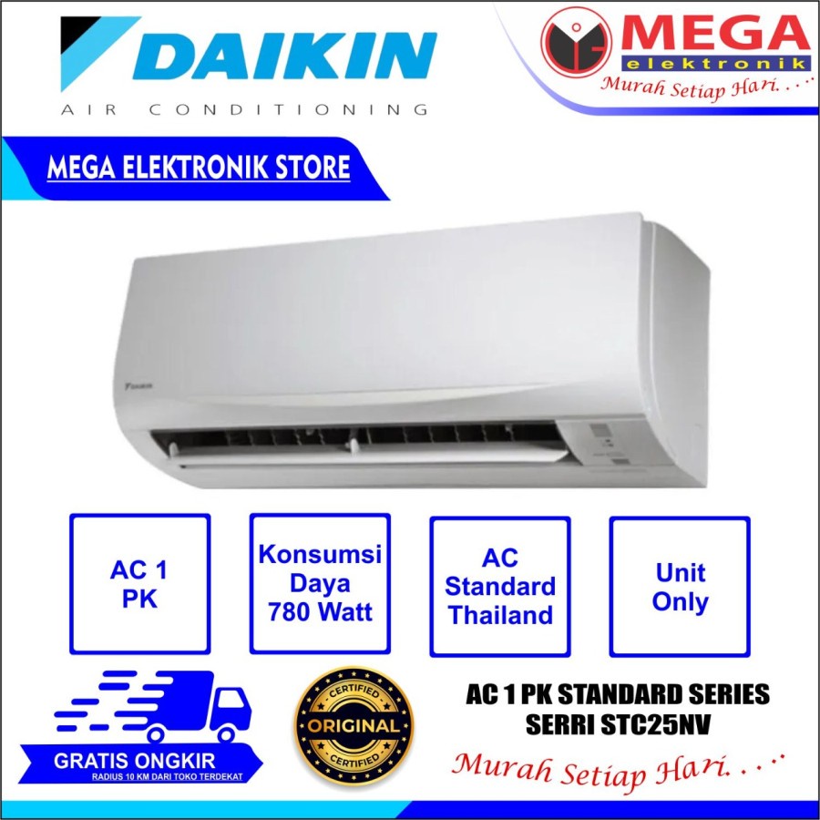 Jual AC DAIKIN THAILAND 1 PK STC25NV / STC 25 NV / STC-25NV STANDARD ...