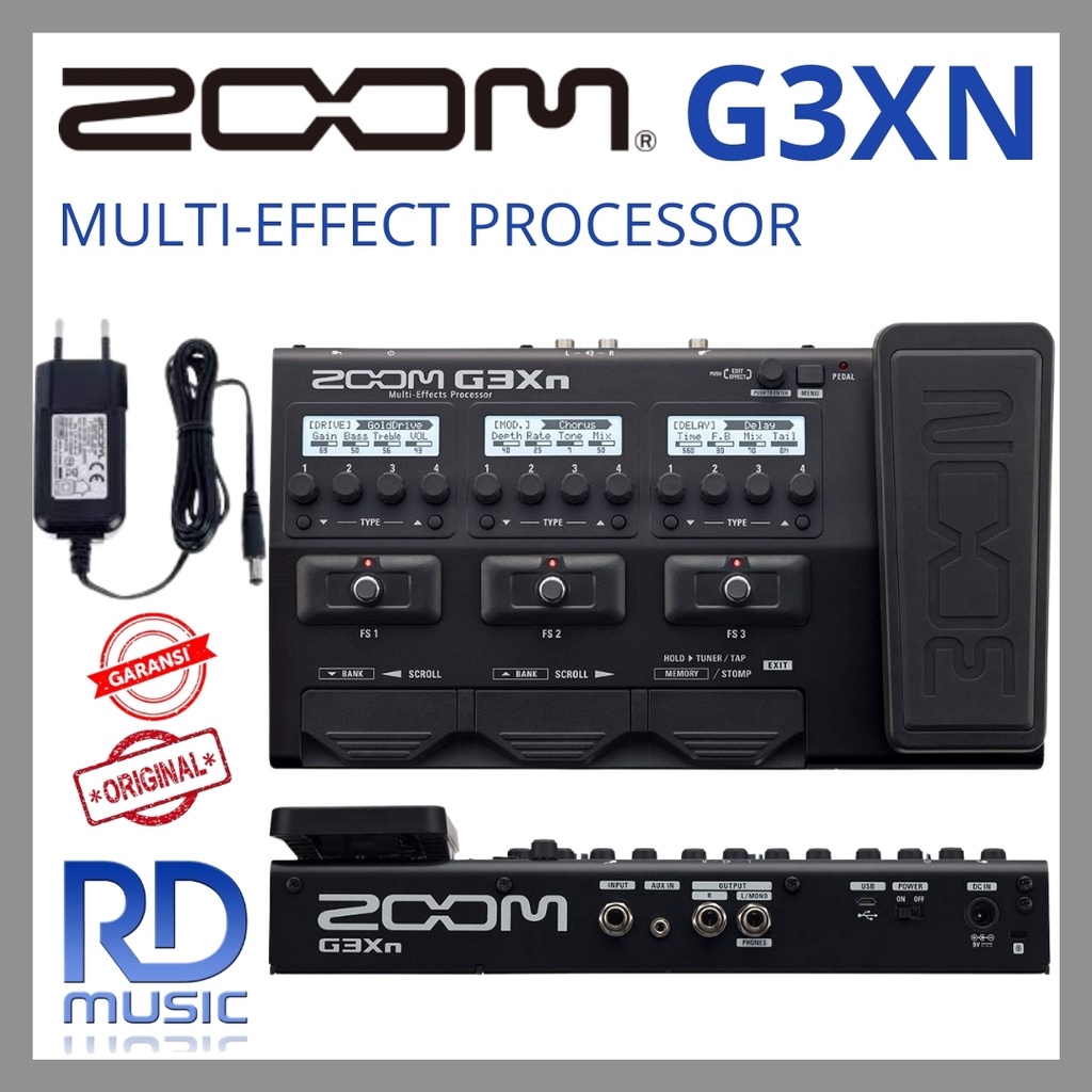 Jual Zoom G3XN Guitar Effect with Expression | Shopee Indonesia