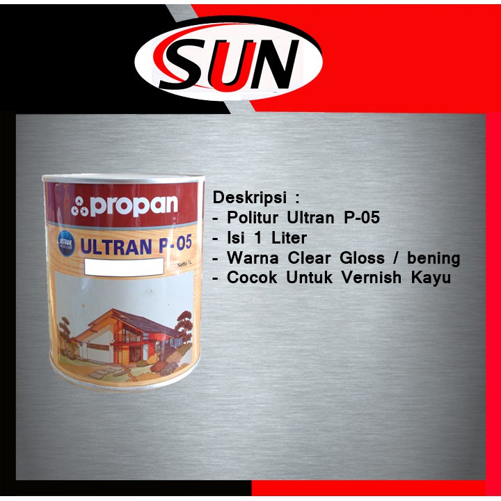 Jual Cat Kayu Politur Plitur Ultran P - 05 Propan Vernish Clear Gloss ...
