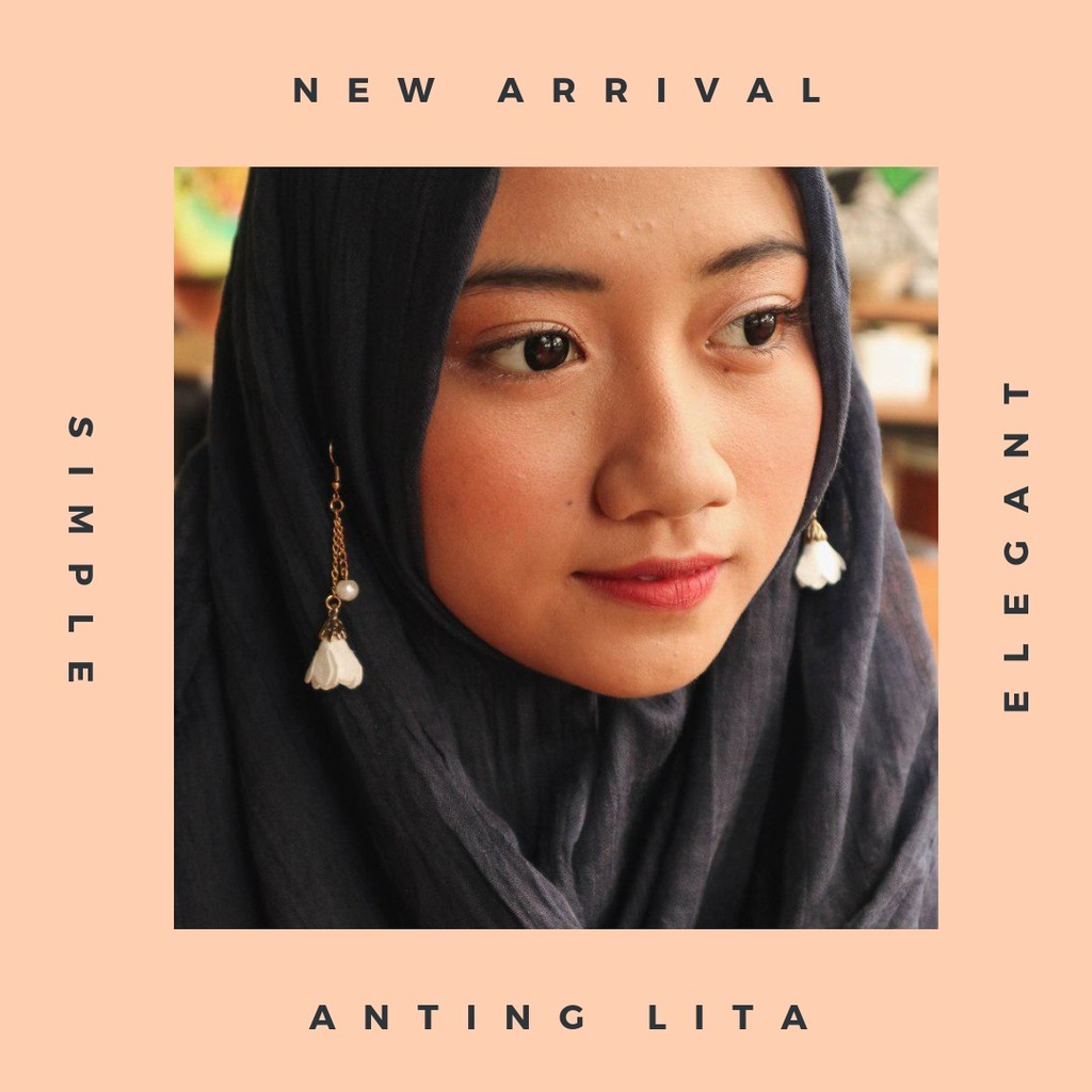 Jual ANTING HIJAB LITA ALA KOREA MADE IN INDONESIA | Shopee Indonesia