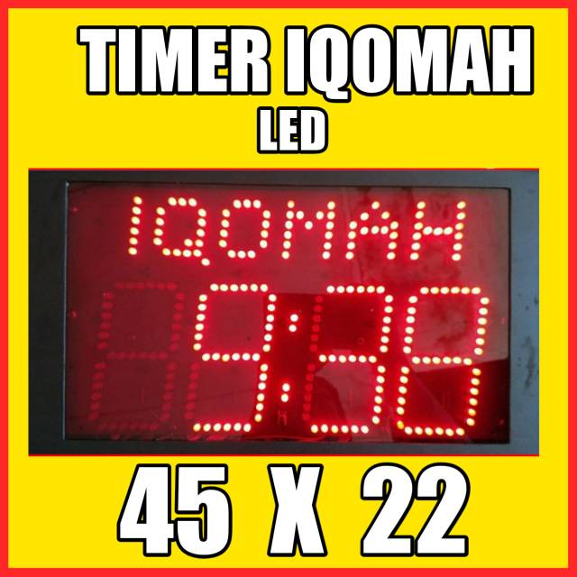 Jual Timer iqomah LED / timer adzan / jam masjid / jam masjid digital ...