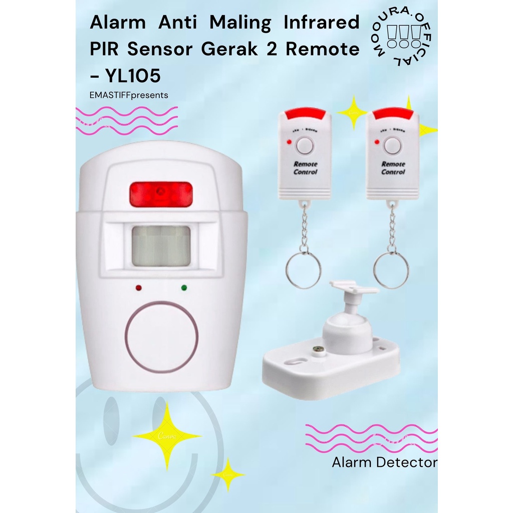 Jual SENSOR ALARM DETECTOR WINDOWS PINTU RUMAH ANTI MALING INFRARED PIR ...