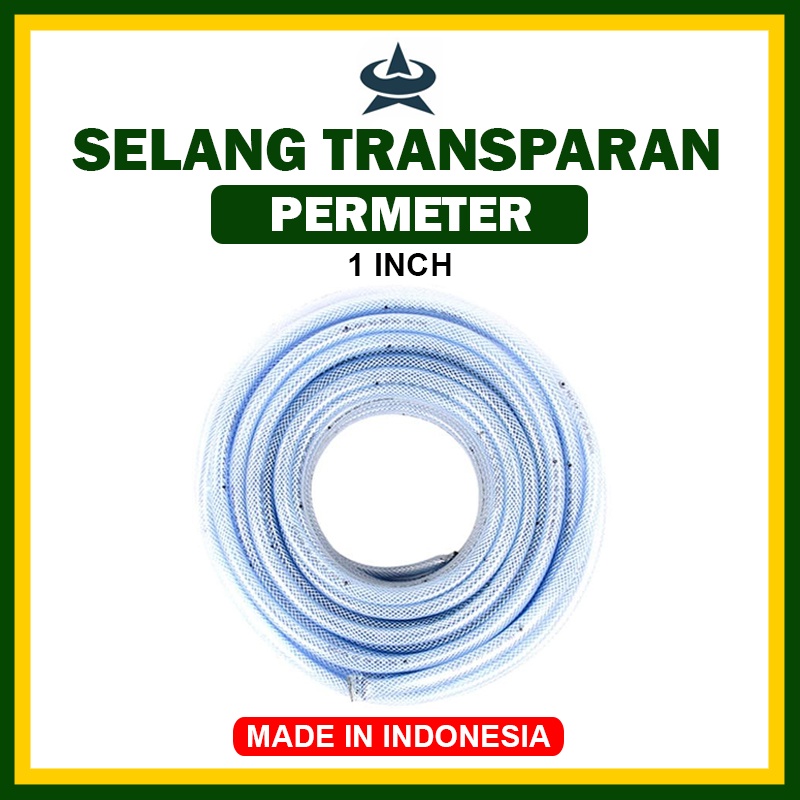 Jual GEMUK Selang Air 1 Inch Pemeter Selang Benang Transparan PVC Selang Cuci Motor Cuci Mobil ...