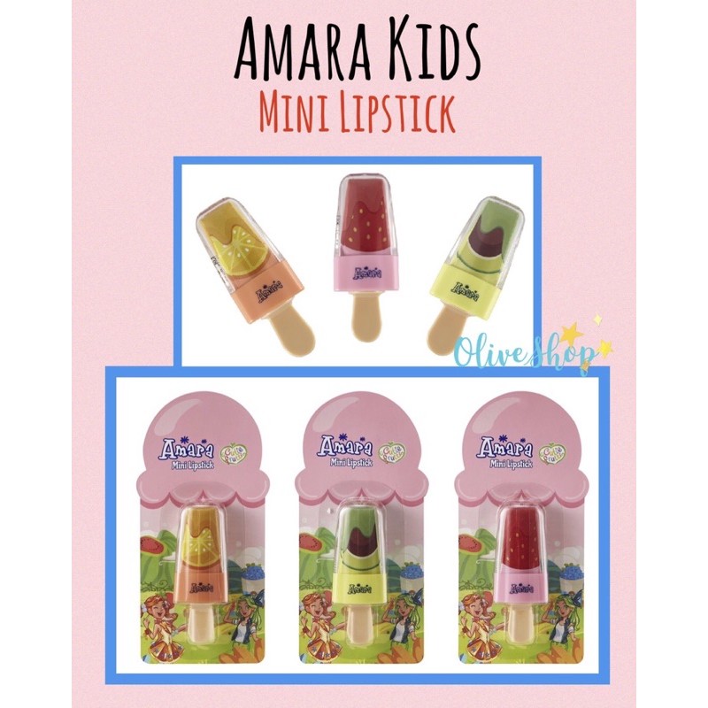 Jual OliveShop ️ Amara Kids Makeup Anak Make Up Lipstick Anak Lipstik ...