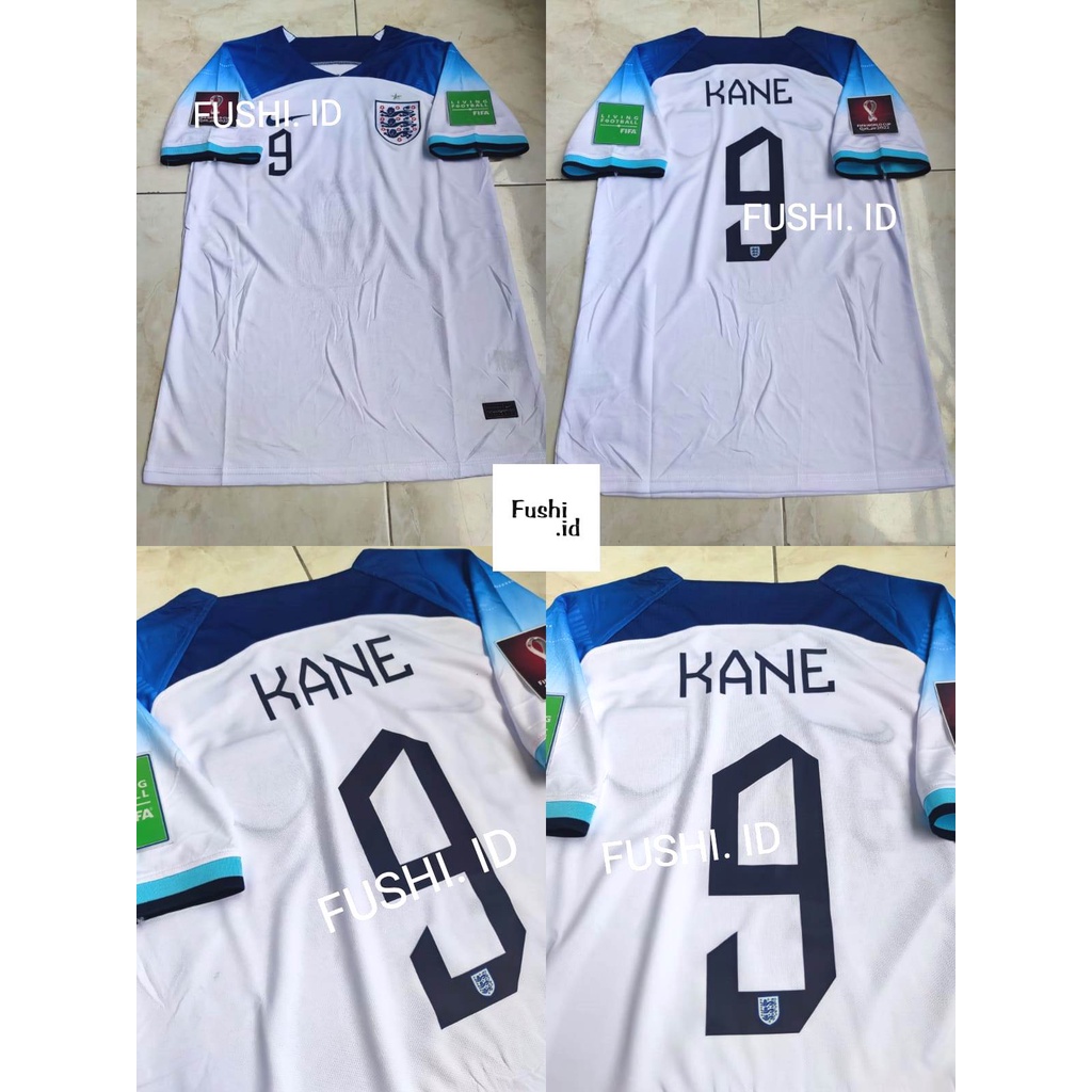 Jual Jersey Baju Bola Inggris Home Full Patch Piala Dunia World Cup 2022 Grade Ori | Shopee ...