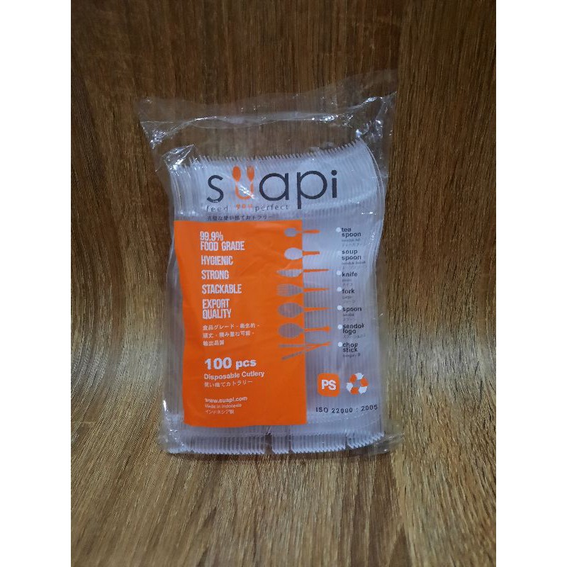 Jual Garpu Suapi Transparan isi 100 pcs | Shopee Indonesia