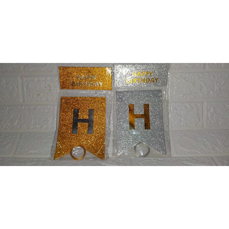 Jual BANNER SEGI 5 LIMA GLITTER ULANG TAHUN HBD HAPPY BIRTHDAY BAGUS ...
