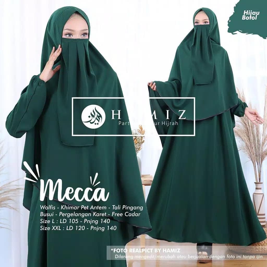 Jual SHOFIYA MOM SYARI gamis polos kerudung besar cadar niqab wolfis ...