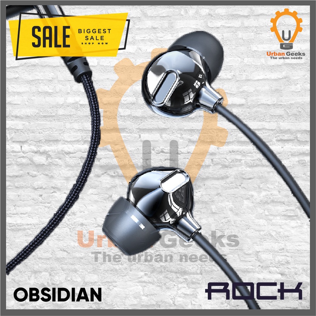 Jual Headset Rock Space Obsidian / Zircon 2 Original Earphone IEM ...