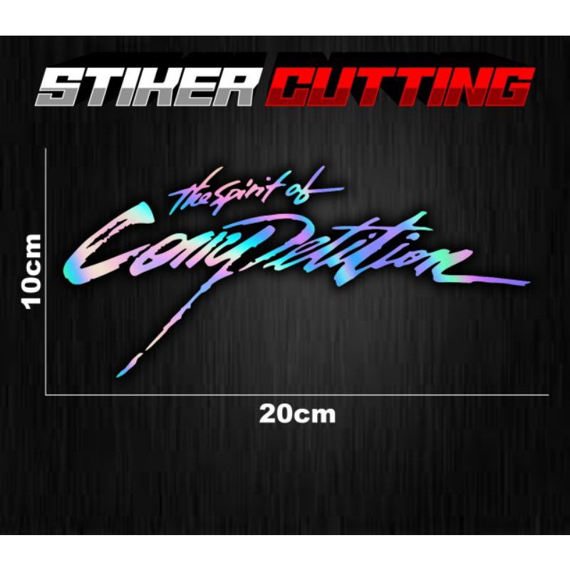Jual Stiker the spirit of competition sticker cutting the spirit of ...