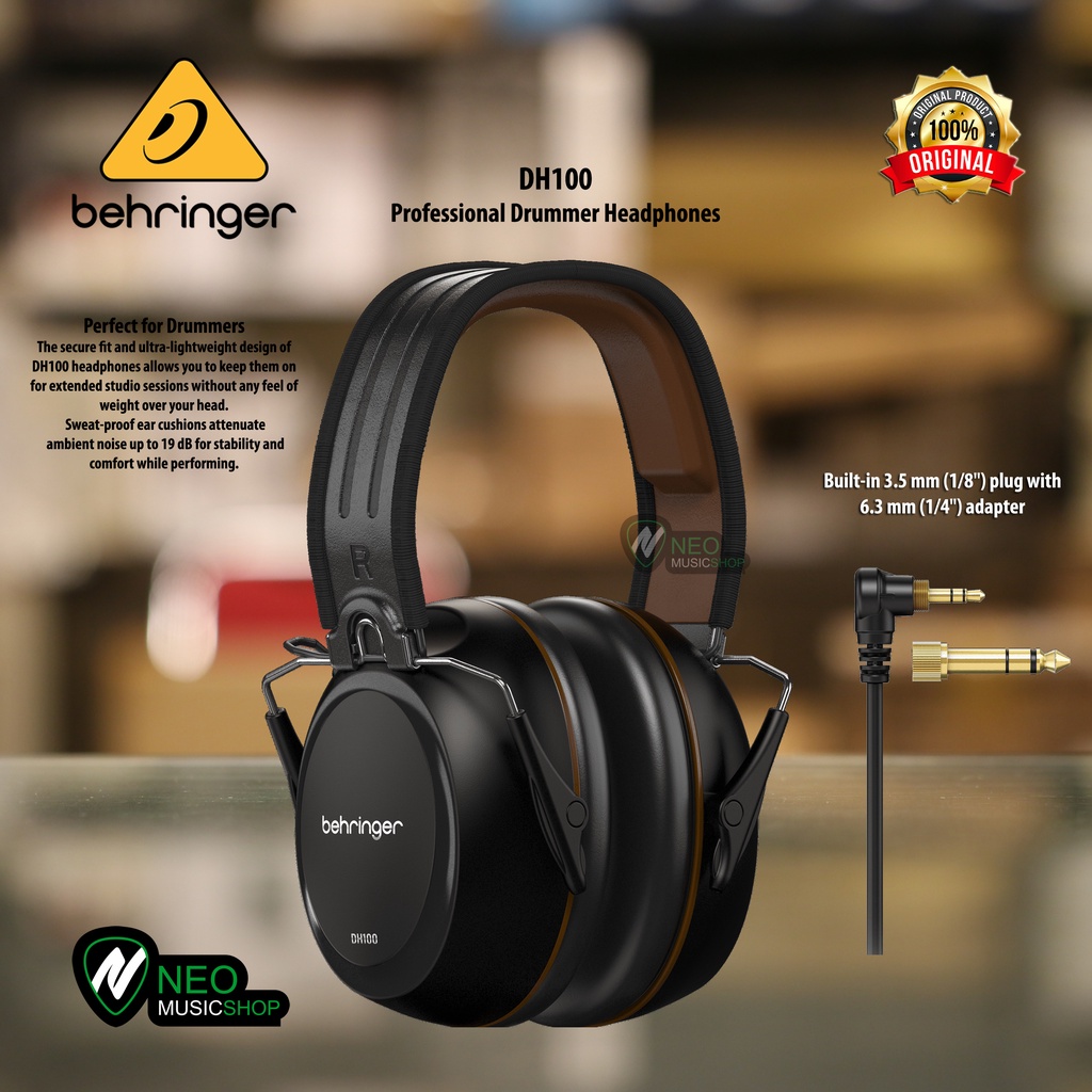 Jual Behringer DH100 Professional Drummer Headphones | Shopee Indonesia