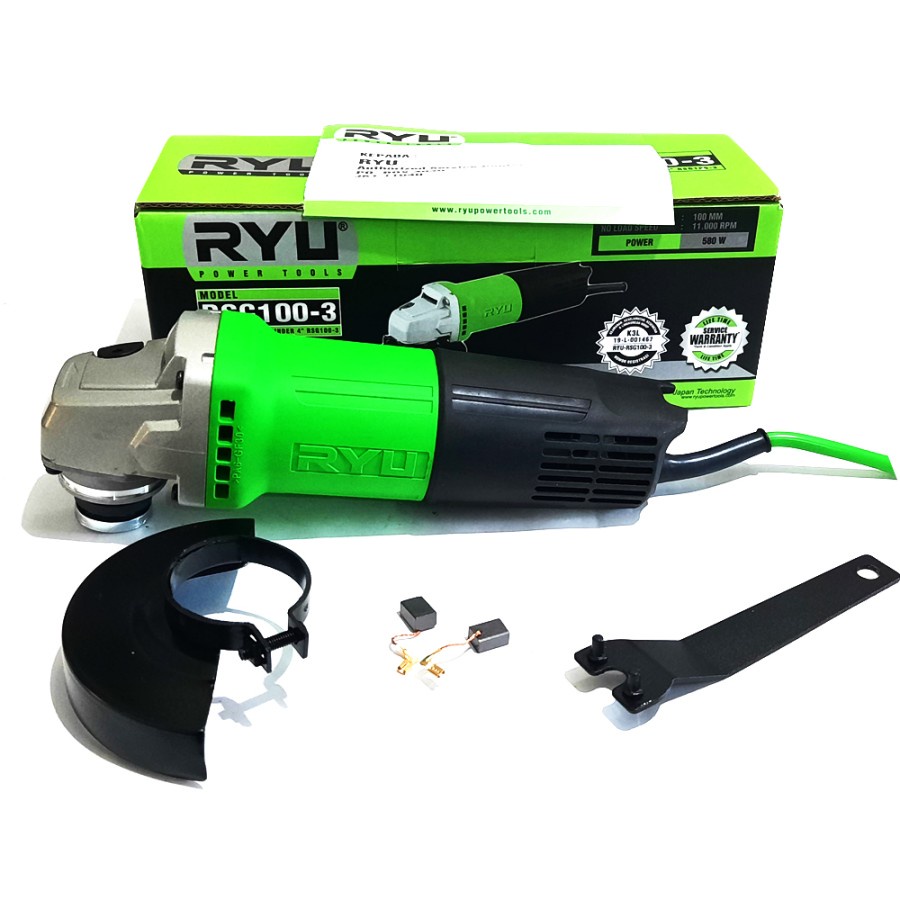Jual GERINDA TANGAN RYU RSG 100-3 GERINDA TANGAN RYU 4 INCH RU MESIN ...
