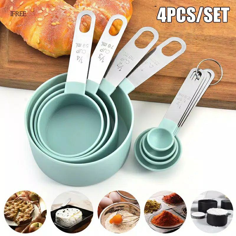 Jual sendok gelas mangkuk mangkok cup ukur measuring cup tea spoon ...