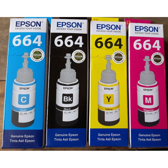 Jual TINTA EPSON 664/T6641/L100 ORIGINAL | Shopee Indonesia
