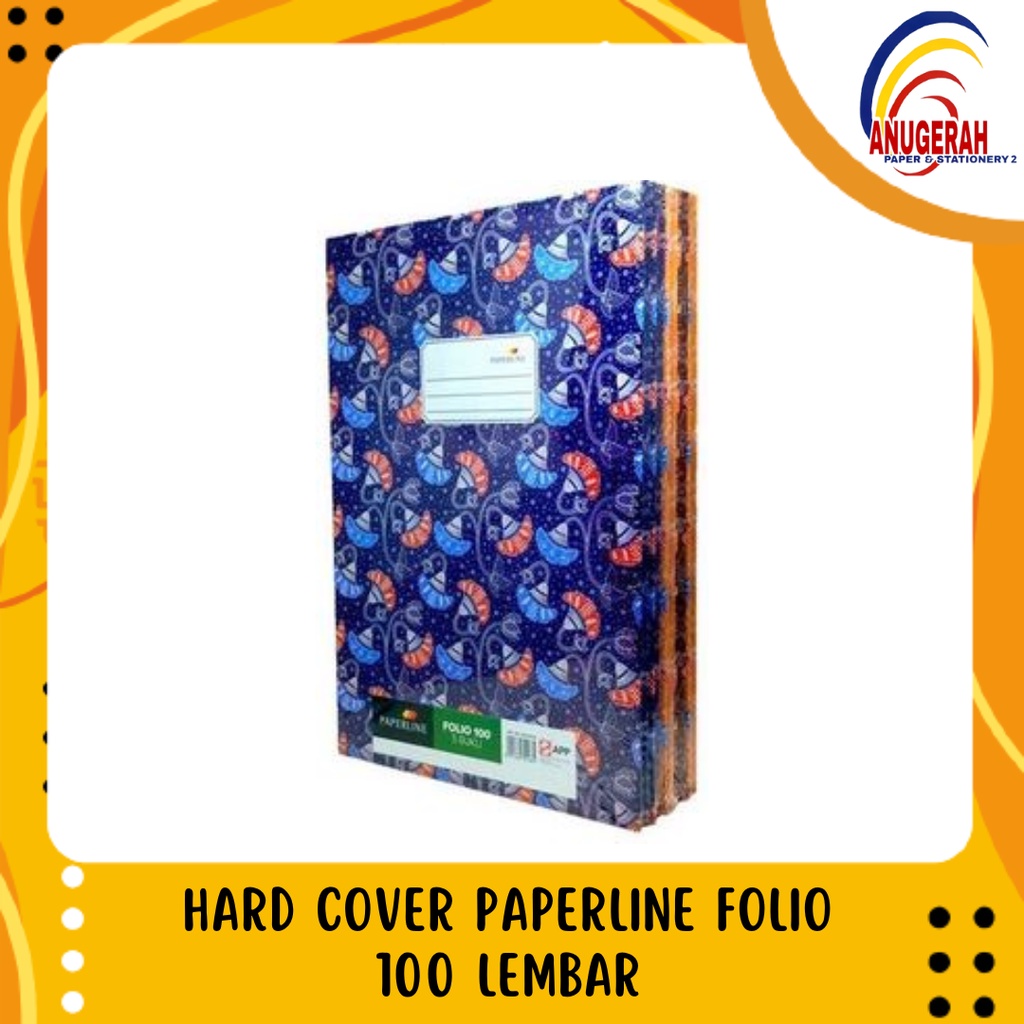 Jual HARD COVER PAPERLINE FOLIO 100 LEMBAR (PCS) | Shopee Indonesia