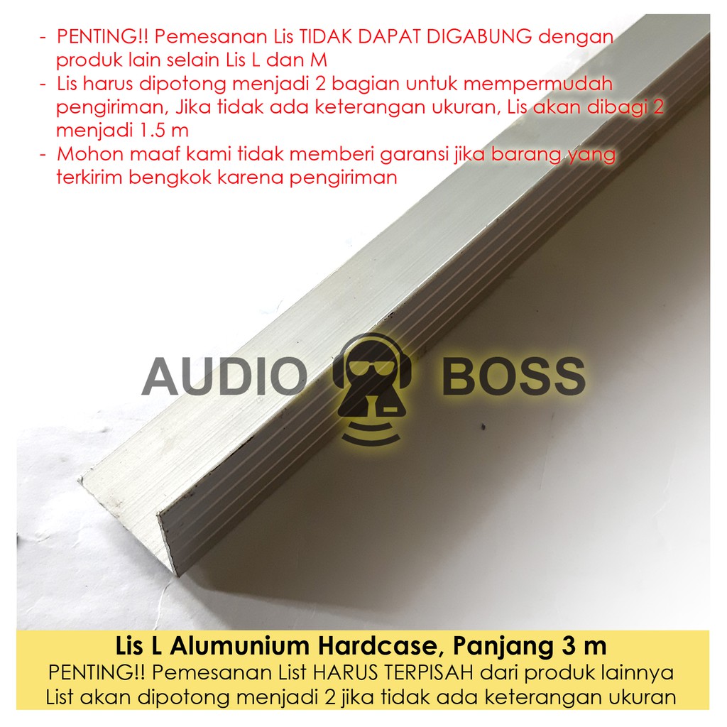 Jual Lis L Alumunium Hardcase List Siku L Aluminium Flightcase Panjang ...