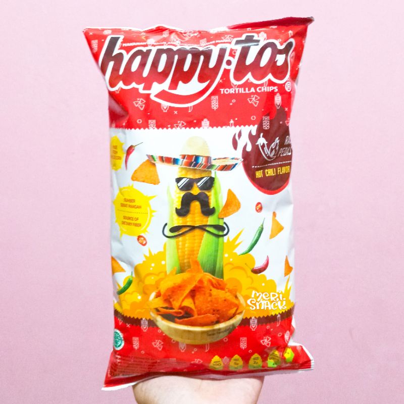 Jual Happy Tos Tortilla Chips Pedas 140gr / Happytos | Shopee Indonesia
