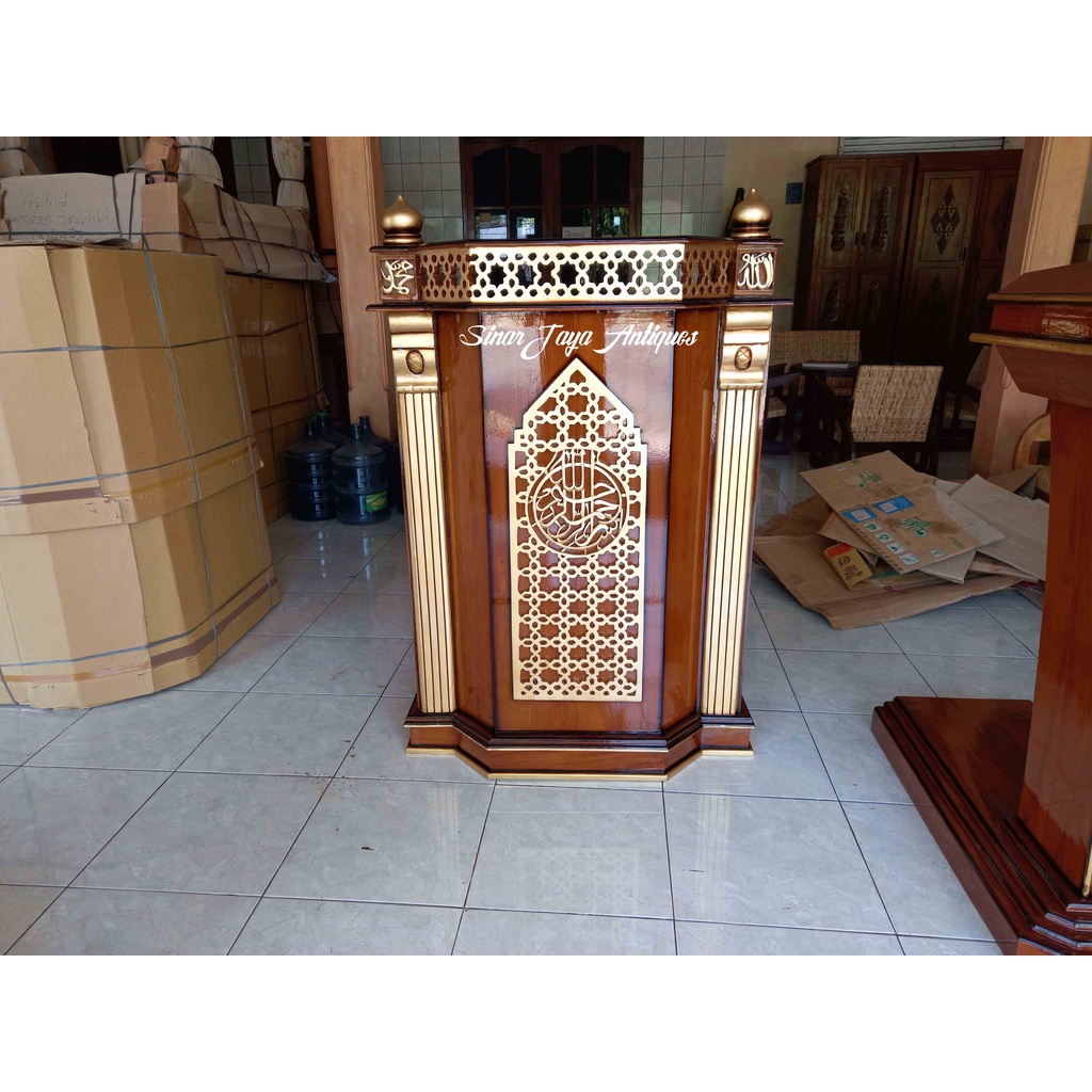 Jual podium minimalis furniture perlengkapan keagamaan mimbar masjid ...