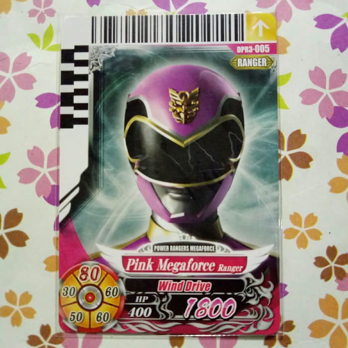 Jual power ranger card battle normal ranger pink megaforce v3 | Shopee ...