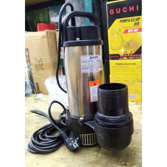 Jual INOTO SS 3" 1HP 750W 750LPM Submersible Pump Pompa Celup Kolam ...