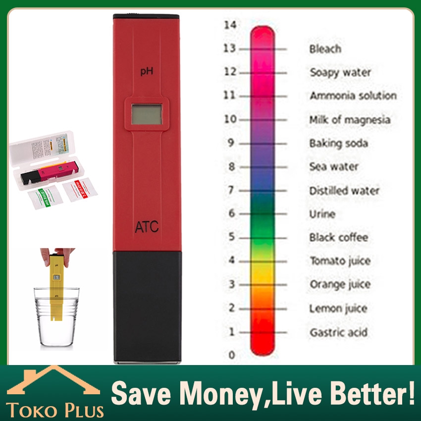 Jual Merah PH Tester Alat Ukur Air Hidroponik Ph Meter Digital Ph Air ...