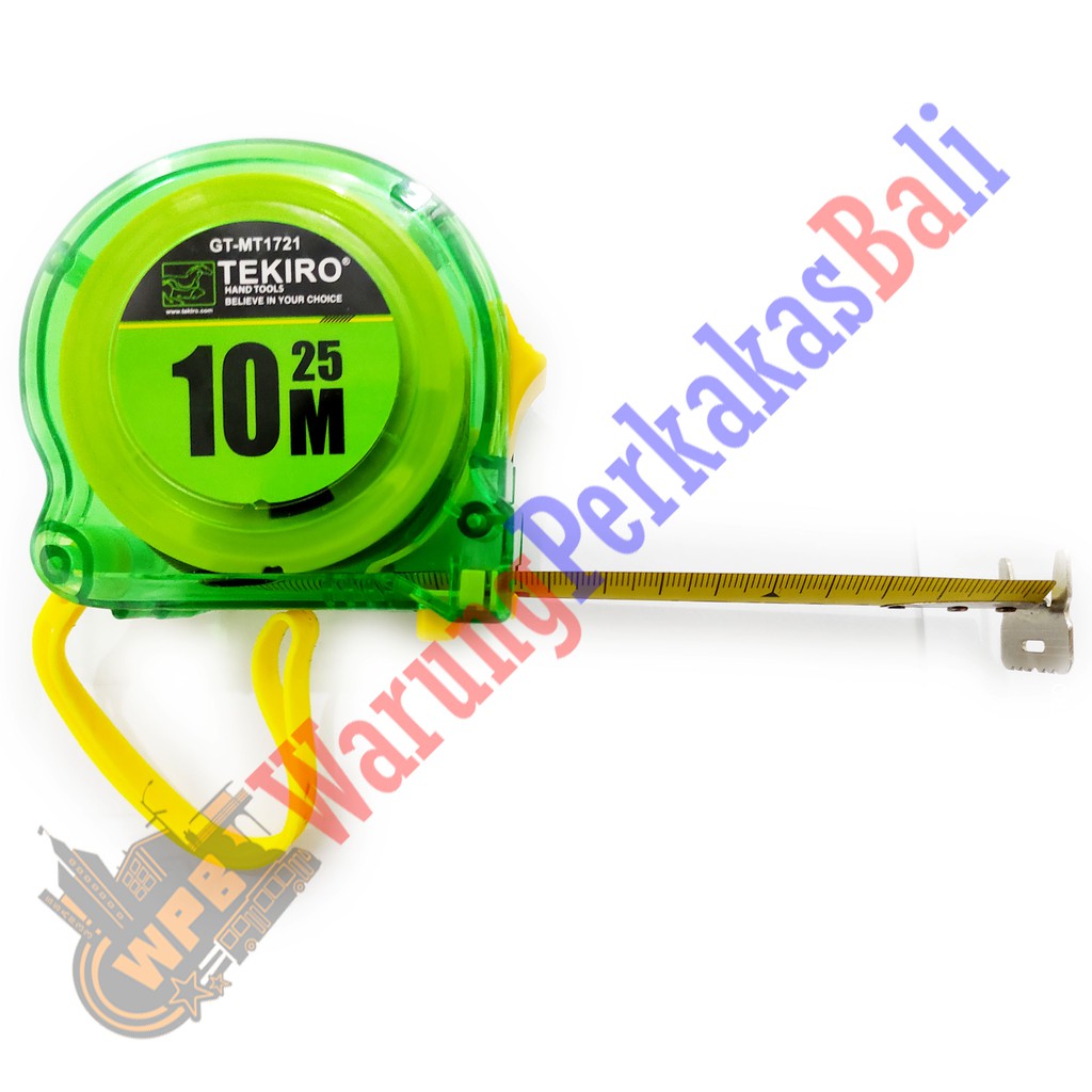 Jual TEKIRO Meteran 10M Rol Meteran Transparan Measuring Tape 10 Meter ...