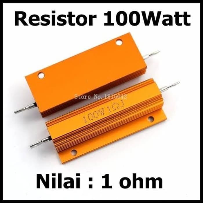 Jual Resistor 100w 1 ohm Aluminium Clad Power Resistan 100 watt ...