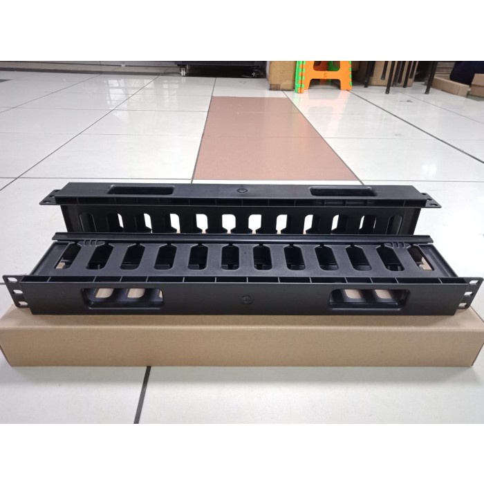 Jual Wire Management Panel / Wiring Cable Management 1u pvc | Shopee ...
