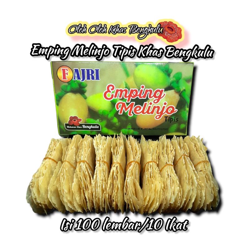 Jual EMPING MELINJO TIPIS KHAS BENGKULU ISI 100 LEMBAR | Shopee Indonesia