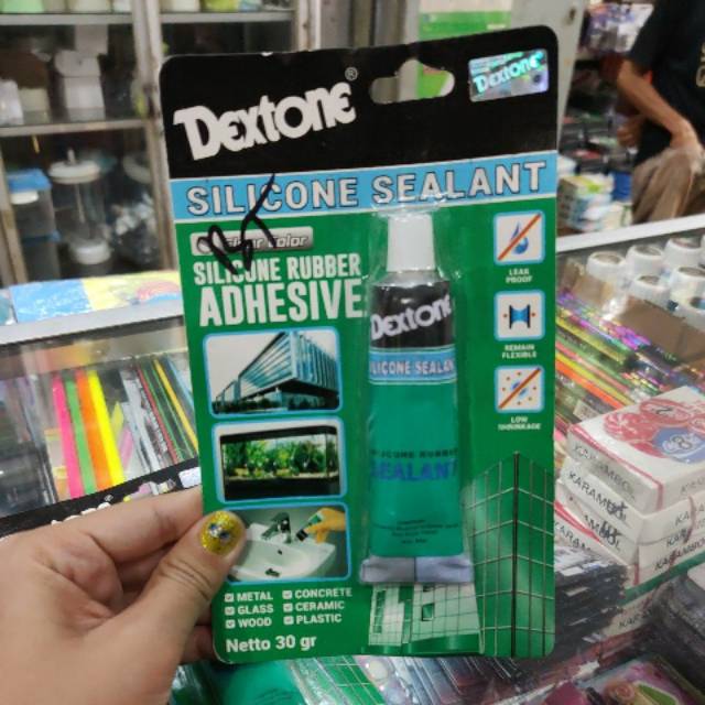 Jual Lem Kaca Sealant Dextone 30 gr silicone rubber | Shopee Indonesia