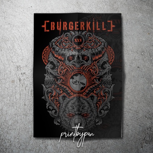 Jual (Part 1) Poster BURGERKILL - Poster Dinding Aesthetic - Poster ...