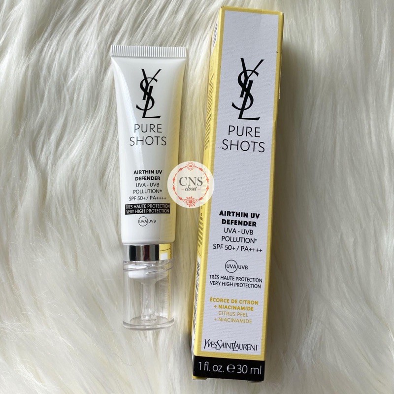 Jual YSL Pure Shots Airthin UV Defender SPF 50+/PA++++ (sunscreen ...